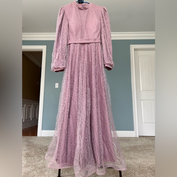 Dresses | Pink Maxi Long Formal A Line Wedding Gown Dress | Poshmark
